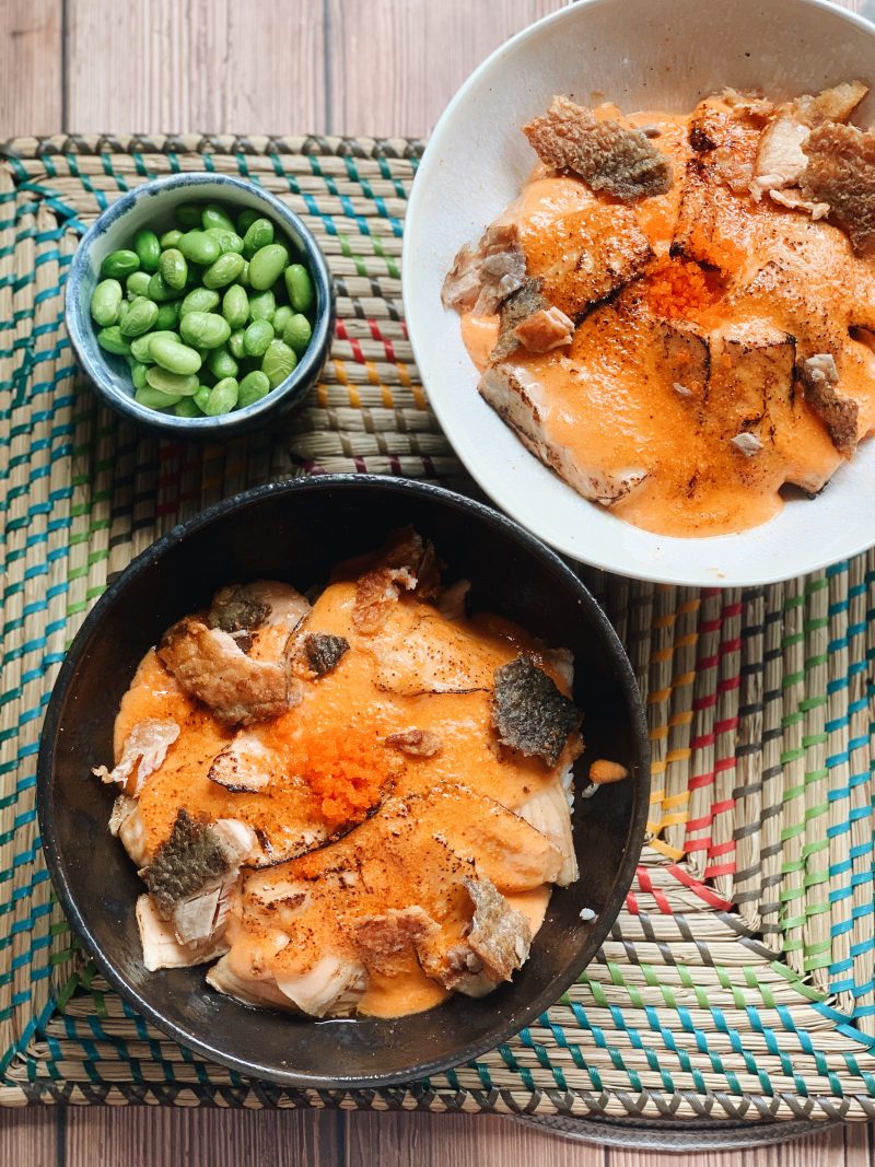 Salmon Mentai Don
